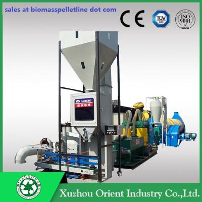 China 700-1000KG/H Capacity Mobile Small Complete Biomass Pelleting Plant for sale