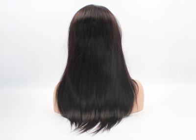 Cina Pizzo medio diritto serico di Wave Brown del pizzo delle parrucche piene indiane crude dei capelli umani in vendita
