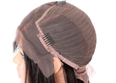 China Perucas retas da parte dianteira do laço do cabelo humano do Virgin brasileiro de 100% 5 polegadas para mulheres negras à venda