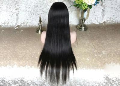Cina Parrucche umane ad alta densità della parte anteriore del pizzo, parrucche naturali della parte anteriore del pizzo dei capelli umani del nero della linea sottile in vendita