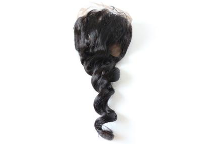 China Loose Wave Full Lace Frontal Closure , 10 - 20 Inch Peruvian Lace Frontal Closure for sale