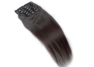 Cina La forte clip vergine di trama dei capelli umani nelle cuticole piene di estensioni non ha attaccato spargimento in vendita
