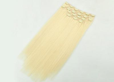 Cina Clip gialla nelle estensioni naturali dei capelli, diritto clip capa piena nelle estensioni dei capelli in vendita