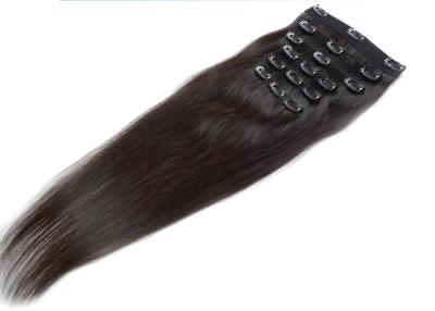 Cina Clip elegante brillante nel colore su misura estensioni naturali dei capelli per le donne di colore in vendita