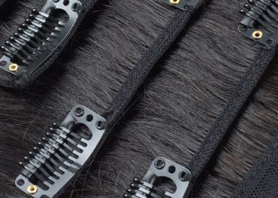 Cina Clip elegante brillante nel colore su misura estensioni naturali dei capelli per le donne di colore in vendita