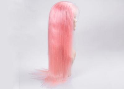 Cina Parrucche diritte seriche dei capelli colorate Wave, parrucche piene umane del pizzo di colore rosa con i capelli del bambino in vendita