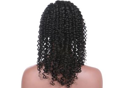 China Natural Color Kinky Curly Human Hair Full Lace Wigs Without Shedding Or Tangling for sale