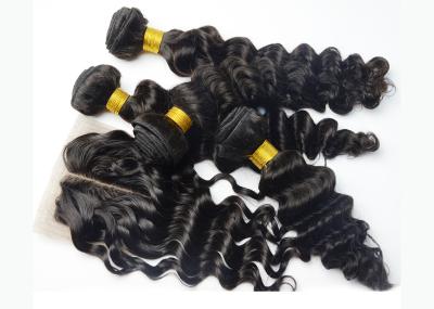 Cina Chiusura frontale 13x4, chiusura frontale del pizzo pieno naturale di colore del pizzo con i capelli del bambino in vendita