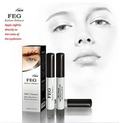 China FEG 3ml Eyebrow Enhancer Brush Rapid Growth Serum Liquid Eyelash Oil for sale