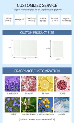 China Customized Fabric Softener Washer Sheets Light Weight And Compact Dryer Softener Sheet for sale