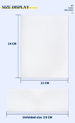 Cina Peso leggero Color Grabber Lenzuola Biodegradabile Colorante Trapping Lenzuola in vendita