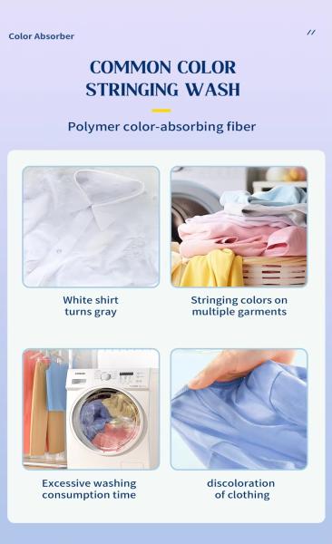 Light Weight Color Grabber Laundry Sheets Biodegradable Dye Trapping Laundry Sheets