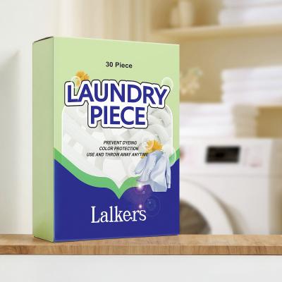 China Thickening Color Grabber Laundry Detergent Sheets Anti Cross Dyeing Clothes Detergent Sheets for sale