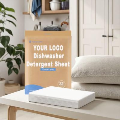 China Concentrated Eco-Friendly Solid Laundry Detergent Clothes Washing Sheets for sale