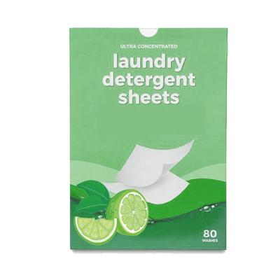 China Travel Package Ultra Eco Friendly Coconut Based Cleaning Laundry Detergent Sheets for sale