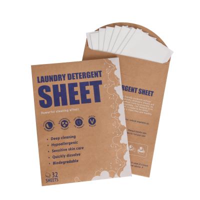 China Laundry Detergent Sheets Eco-Friendly with Scent Deep Cleaning and Liquid Less for sale