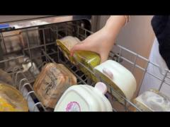 Dishwashing detergent sheet using videl