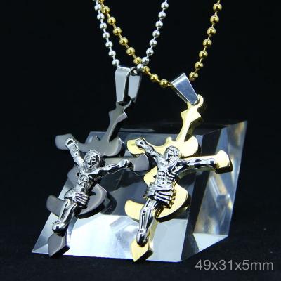 China Colgante preferido LPJ01 del collar de la adoración cristiana gótica de Jesús del acero inoxidable de la moda en venta