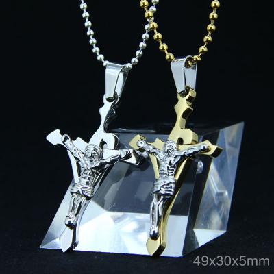 China Colgante preferido LPJ02 del collar de la adoración cristiana gótica de Jesús del acero inoxidable de la moda en venta