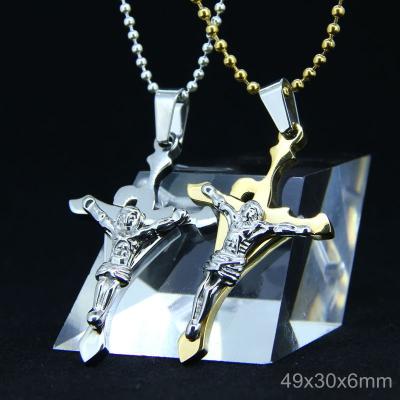China Colgante preferido LPJ03 del collar de la adoración cristiana gótica de Jesús del acero inoxidable de la moda en venta
