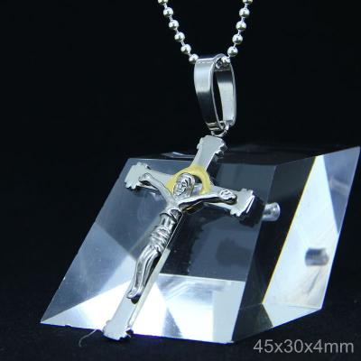 China Colgante preferido LPJ14 del collar de la adoración cristiana gótica de Jesús del acero inoxidable de la moda en venta