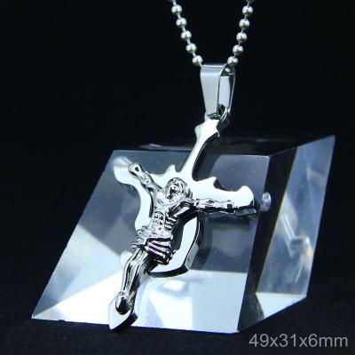 China Colgante preferido LPJ06 del collar de la adoración cristiana gótica de Jesús del acero inoxidable de la moda en venta