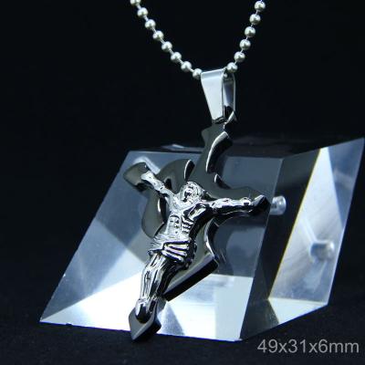 China Colgante preferido LPJ08 del collar de la adoración cristiana gótica de Jesús del acero inoxidable de la moda en venta