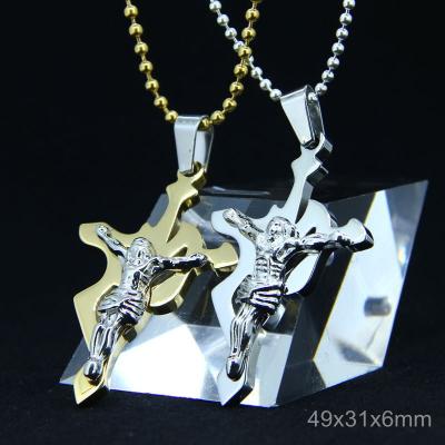 China Colgante preferido LPJ09 del collar de la adoración cristiana gótica de Jesús del acero inoxidable de la moda en venta