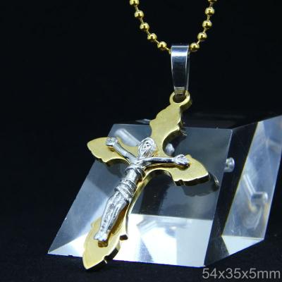China Colgante preferido LPJ20 del collar de la adoración cristiana gótica de Jesús del acero inoxidable de la moda en venta
