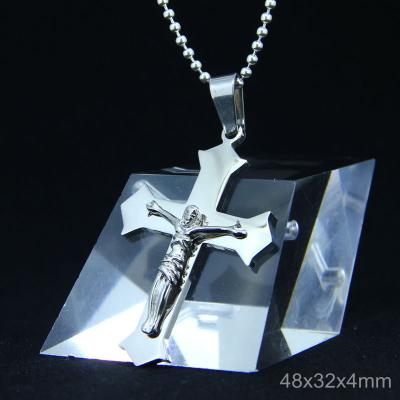 China Colgante preferido LPJ15 del collar de la adoración cristiana gótica de Jesús del acero inoxidable de la moda en venta