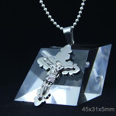China Colgante preferido LPJ17 del collar de la adoración cristiana gótica de Jesús del acero inoxidable de la moda en venta