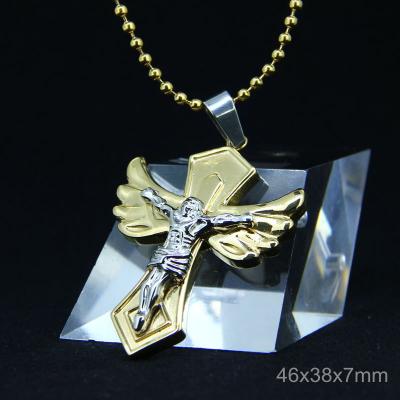 China Colgante preferido LPJ18 del collar de la adoración cristiana gótica de Jesús del acero inoxidable de la moda en venta