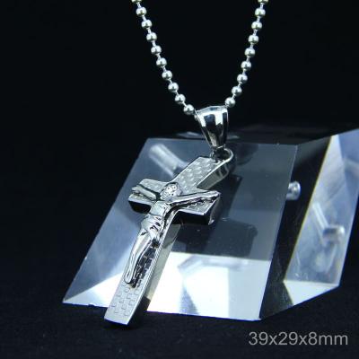 China Colgante preferido LPJ23 del collar de la adoración cristiana gótica de Jesús del acero inoxidable de la moda en venta
