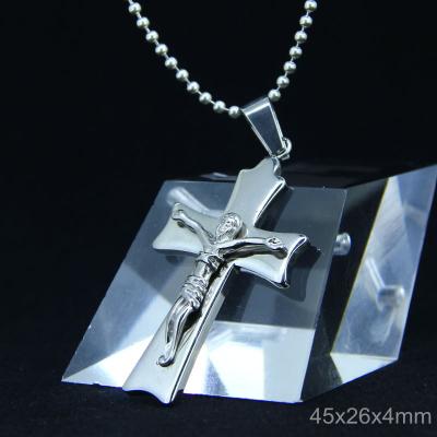 China Colgante preferido LPJ30 del collar de la adoración cristiana gótica de Jesús del acero inoxidable de la moda en venta