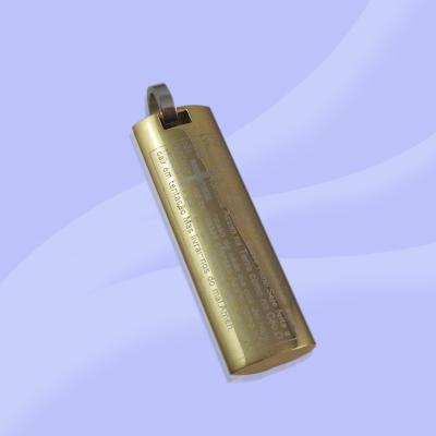 China 316L Stainless Steel Rectangle Square Shaped Necklace Pendant LPS0053 for sale