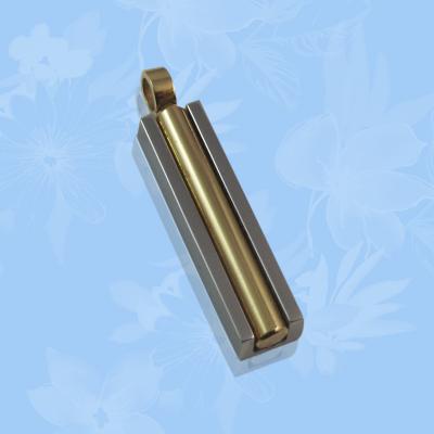 China 316L Stainless Steel Rectangle Square Shaped Necklace Pendant LPS0068-1 for sale