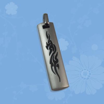 China 316L Stainless Steel Rectangle Square Shaped Necklace Pendant LPS0067 for sale