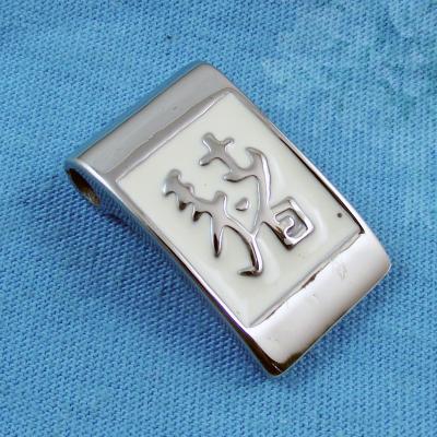 China 316L Stainless Steel Rectangle Square Shaped Necklace Pendant LPS0215 for sale