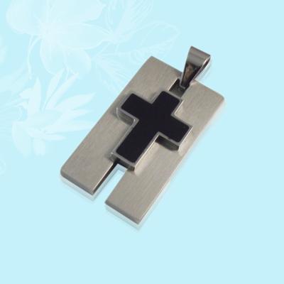 China 316L Stainless Steel Rectangle Square Shaped Necklace Pendant LPS0071 for sale
