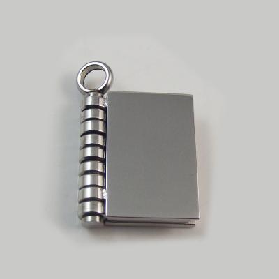 China 316L Stainless Steel Rectangle Square Shaped Necklace Pendant LPS0049 for sale