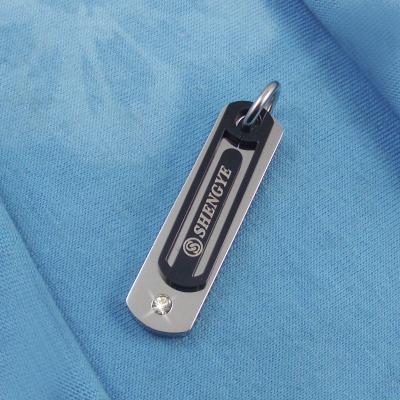 China 316L Stainless Steel Rectangle Square Shaped Necklace Pendant LPS0070 for sale