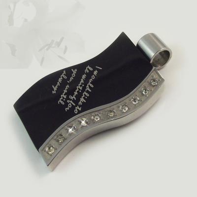 China 316L Stainless Steel Rectangle Square Shaped Necklace Pendant LPS0166 for sale