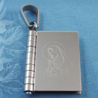 China 316L Stainless Steel Rectangle Square Shaped Necklace Pendant LPS0044 for sale
