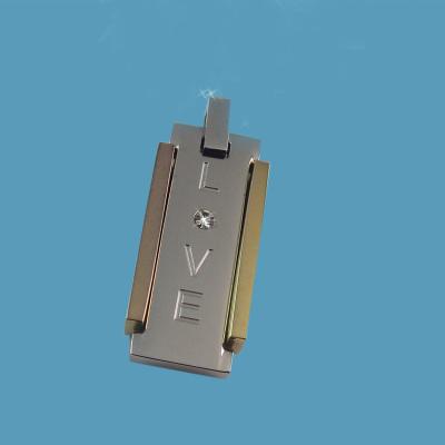 China 316L Stainless Steel Rectangle Square Shaped Necklace Pendant LPS0074 for sale