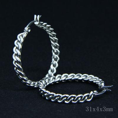 China Classic 316L Stainless Steel Fashion Jewelry Earrings Hoops Earrings LEH174 for sale