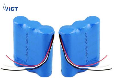 China Bateria de lítio recarregável de 1S3P 3.7V 7500mAh 18650 para a arma da fáscia à venda