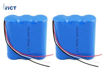 China Bateria de lítio recarregável de 1S3P 3.7V 7500mAh 18650 para a arma da fáscia à venda
