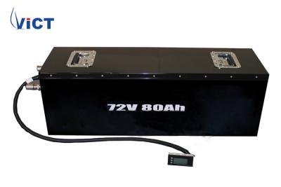 Cina pacchetto IP65 della batteria del polimero del litio del carretto di golf di 72V 80Ah con la cassa del ferro in vendita