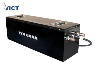 Cina pacchetto IP65 della batteria del polimero del litio del carretto di golf di 72V 80Ah con la cassa del ferro in vendita