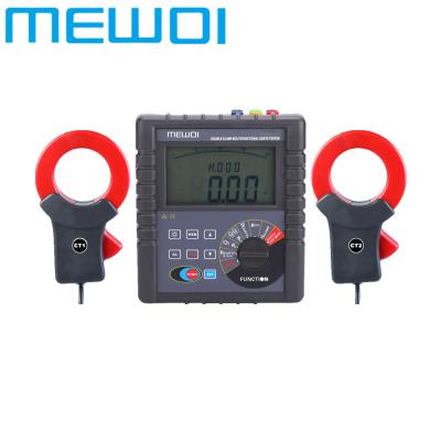 China MEWOI4200-0.01Ω～30.00KΩ AC600A Double Clamp Earth Ground Resistance Tester/Detector for sale